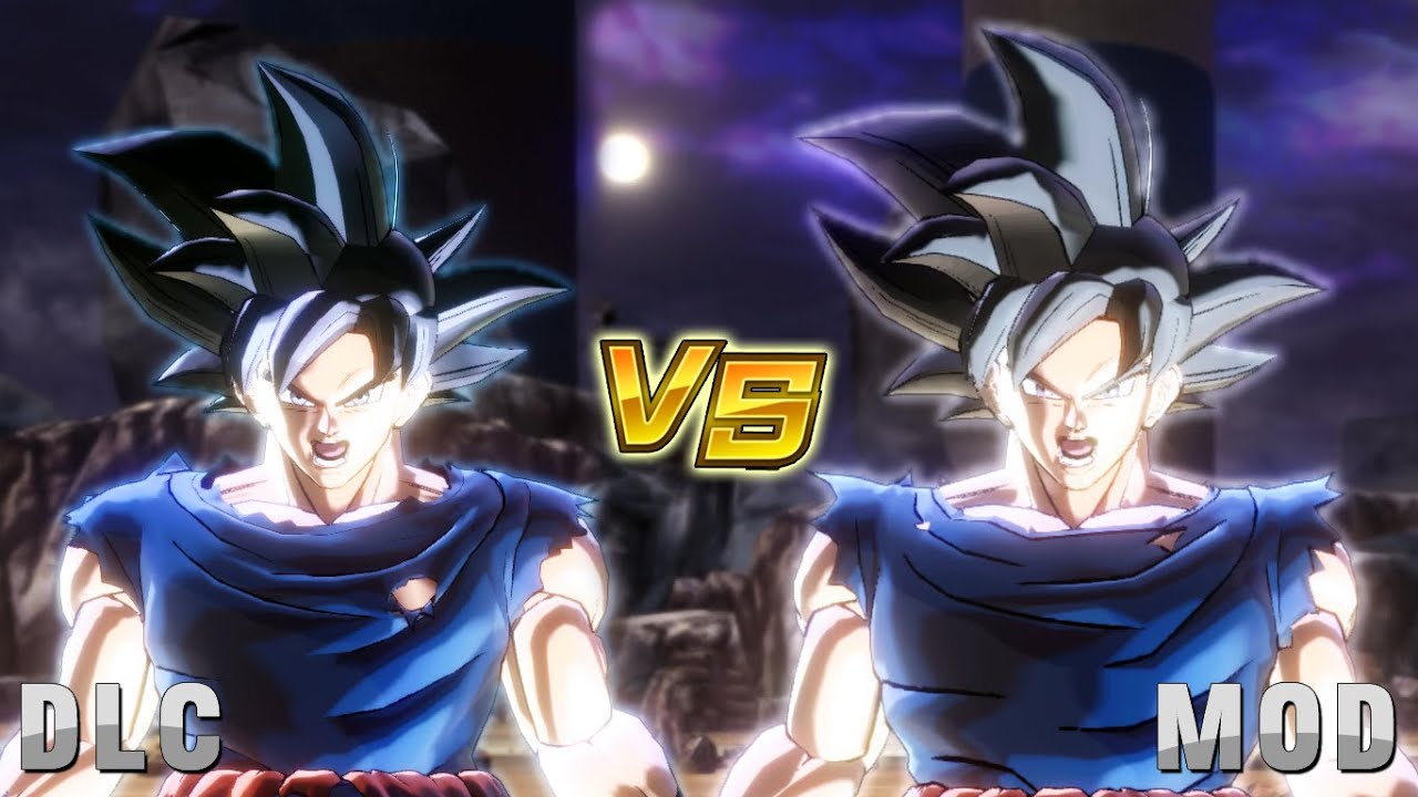 DLC vs MOD | Ultra Instinct -Sign- Goku Comparison - Dragon Ball ...