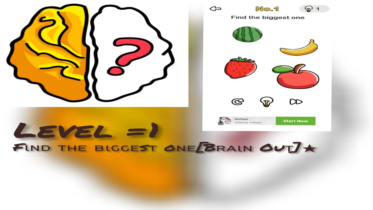 Brain Out || Level=1 || Find the Biggest one [Brain Out] - YouTube