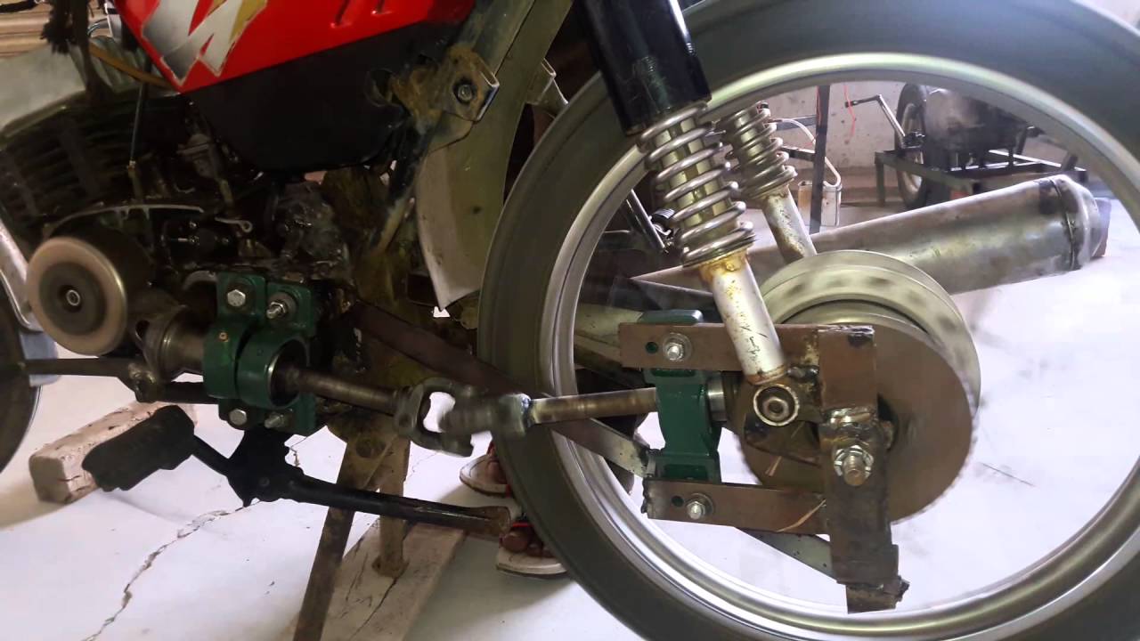 Mechanical final project Shaft driven motorcycle - YouTube