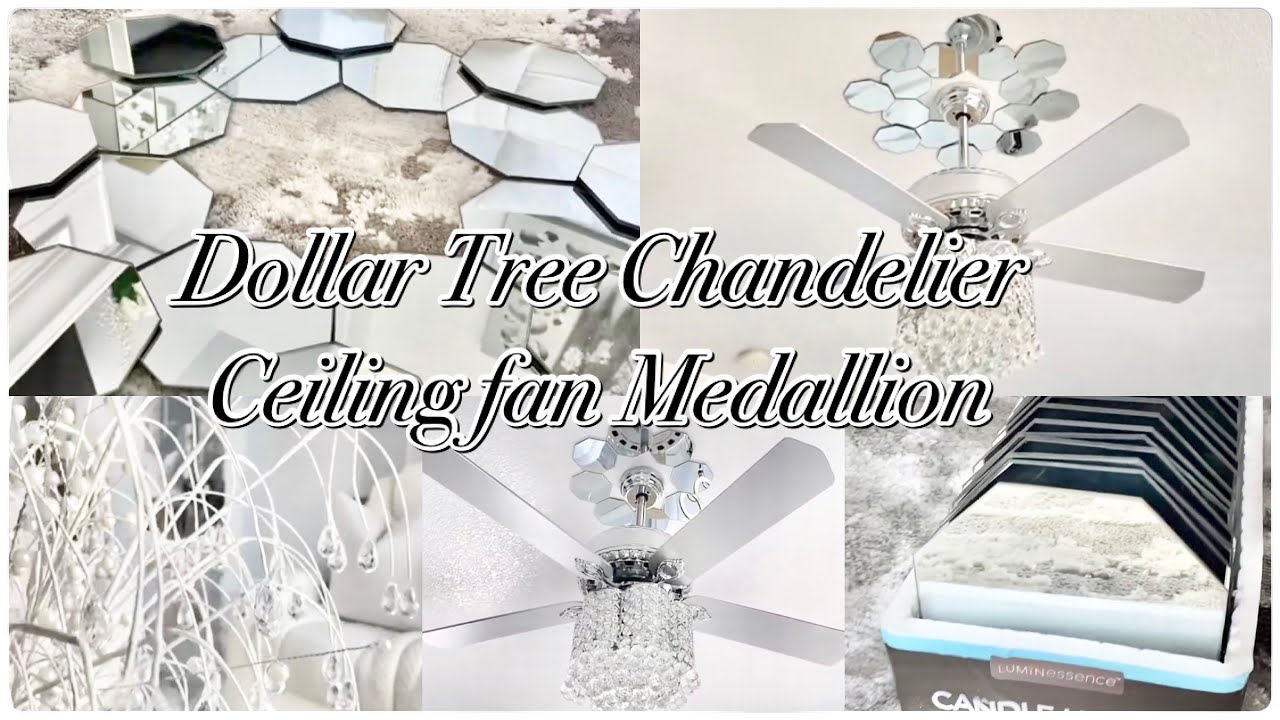 DOLLAR TREE DIY CHANDELIER CEILING FAN | Budget friendly DIY decor ...