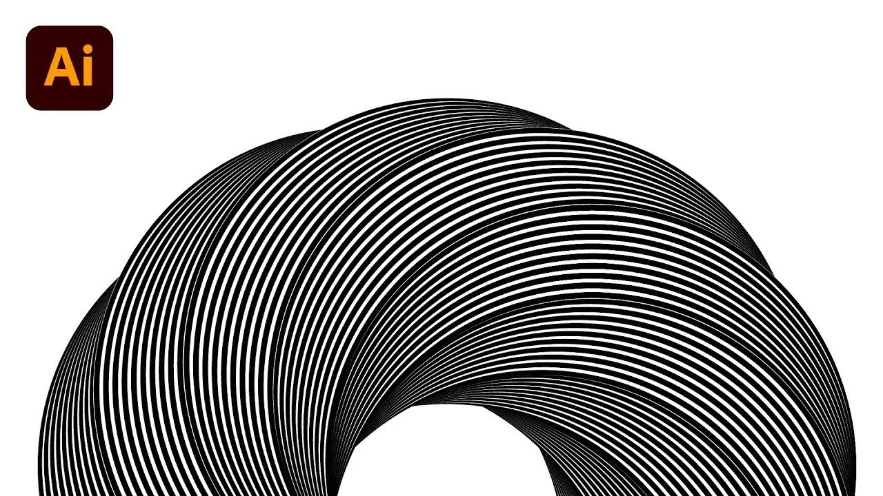 How To Draw Abstract Vortex with Adobe Illustrator Tutorial | Ahoo ...