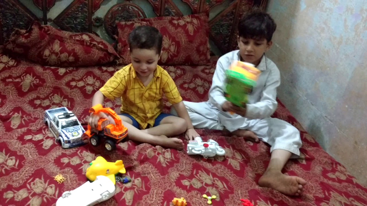 #kids #toys #arman Arman is playing with his new friend Sahil and his ...