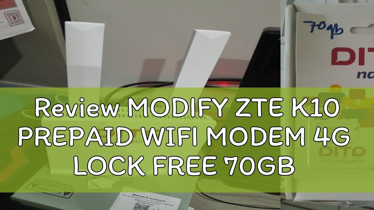 Review MODIFY ZTE K10 PREPAID WIFI MODEM 4G LOCK FREE 70GB ACTIVATION ...