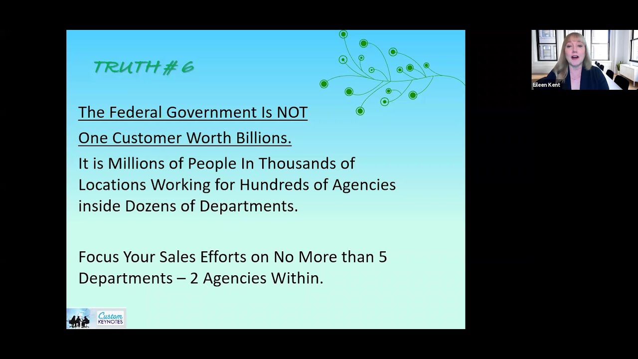 7 Truths of Federal Contracting 2021 Eileen Kent - YouTube