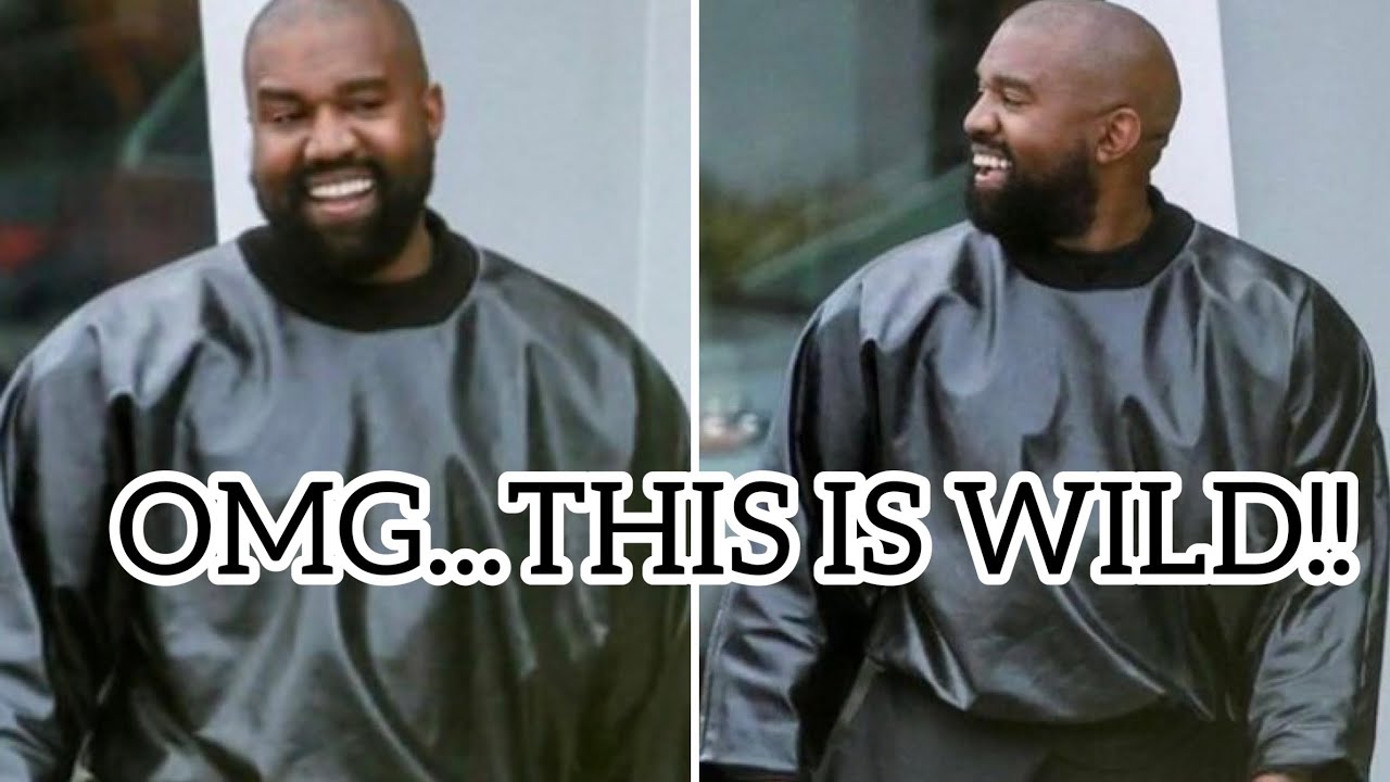 A very happy Kanye West shows off his unique New HAIRCUT/HAIRSTYLE ...