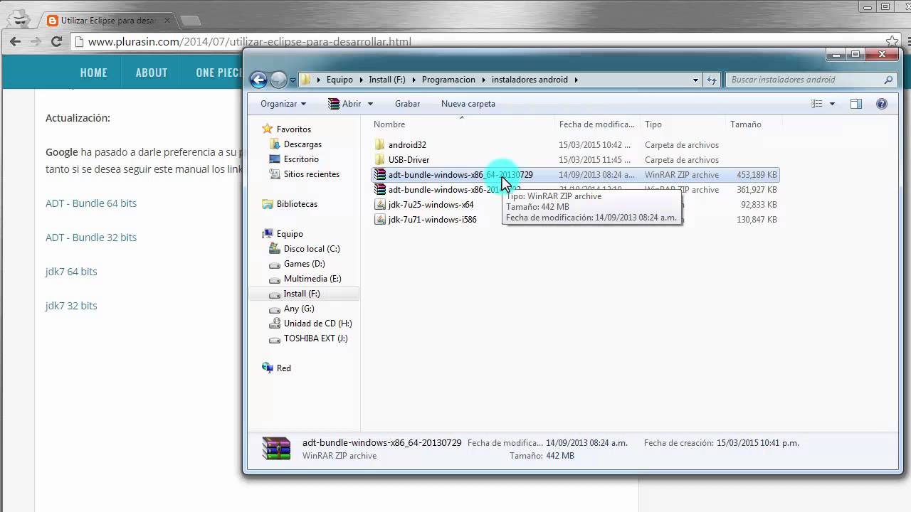 Mini Curso Android - 01 Instalacion ADT Bundle - YouTube