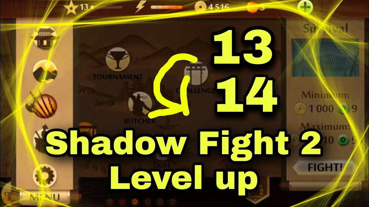 Shadow Fight 2 Level up in 13 to 14 #5 - YouTube