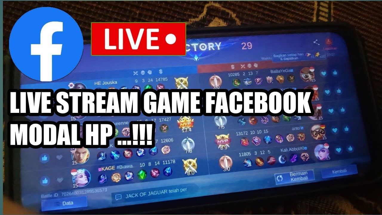 Cara Live Stream Game Facebook Dengan HP #tutorial #smartphone # ...