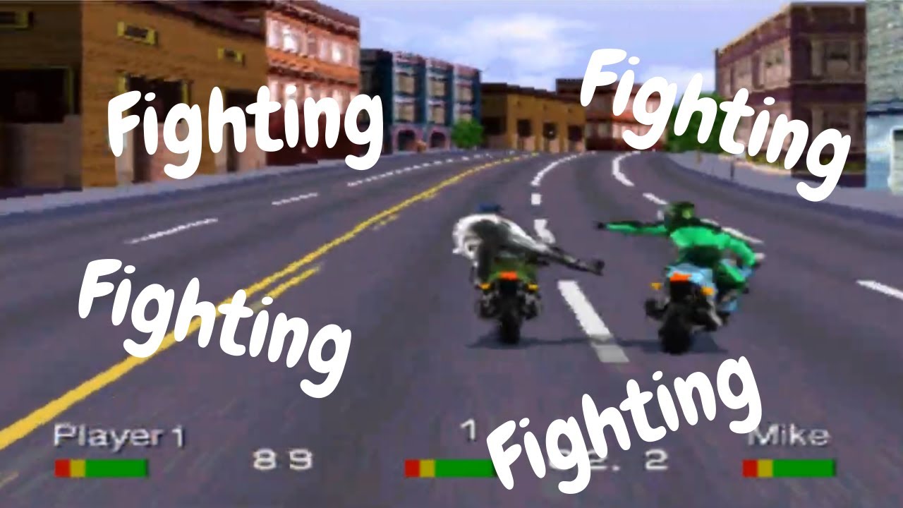 Game PS1-back to childhood | Road Rash-MOTORCYCLE RACE FIGHT ...