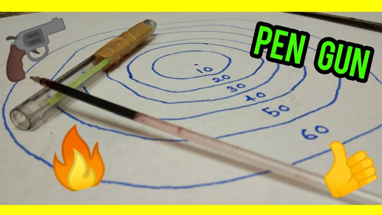 How to Make a Pen Gun |Stationery Weapon|[Fun Diy] - YouTube