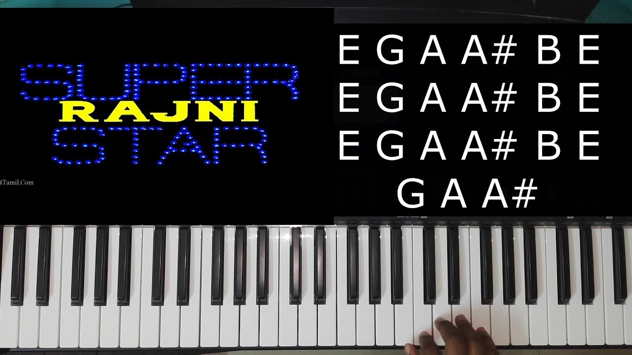 Super Star Rajini | Intro Music | Keyboard Notes | Tutorial - YouTube