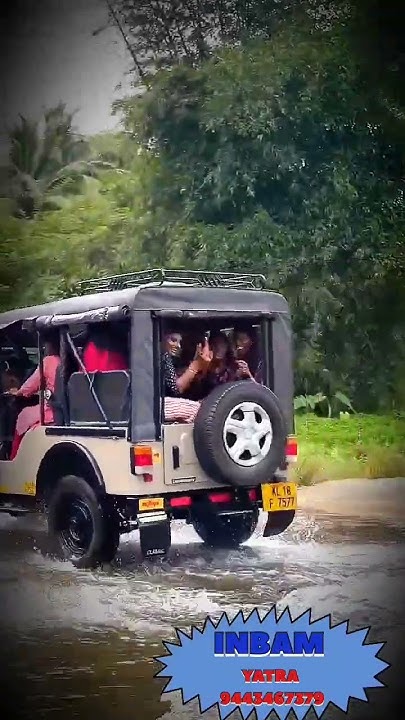 மூணார் மாங்குளம் Jeep Adventure River Crossing inbam yatra 9443467379 - YouTube