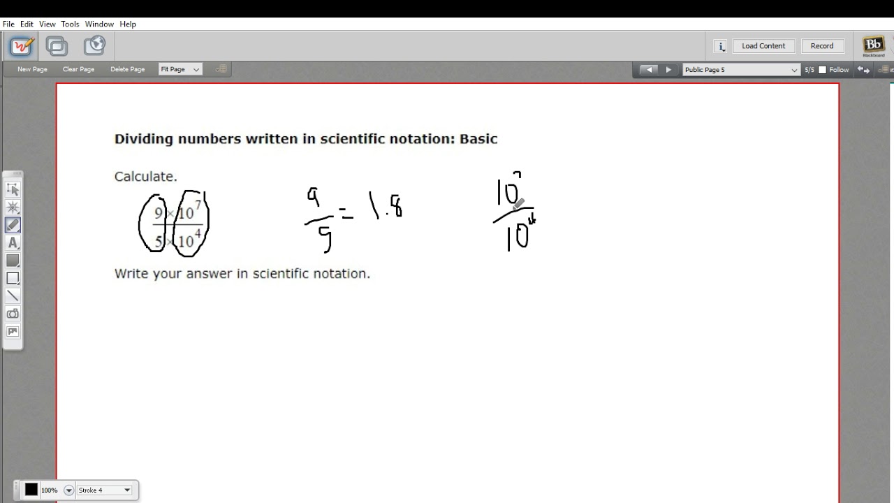 Dividing Numbers Written In Scientific Notation Basic YouTube Dividing Numbers Written In Scientific Notation Basic YouTube