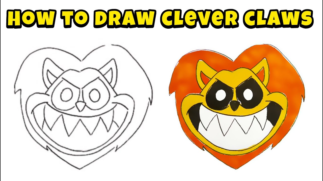 How to Draw Clever Claws from Poppy Playtime – Horror Game Character ...