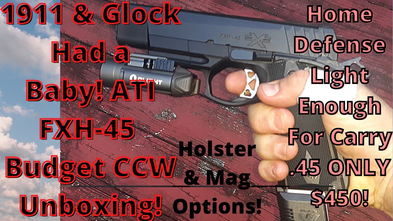 1911 Glock BUDGET Hybrid Range Review FXH 45 Moxie w Underwood +P ...