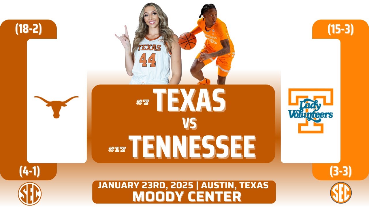 No. 7 Texas vs No. 17 Tennessee | SEC | 1.23.25 - YouTube