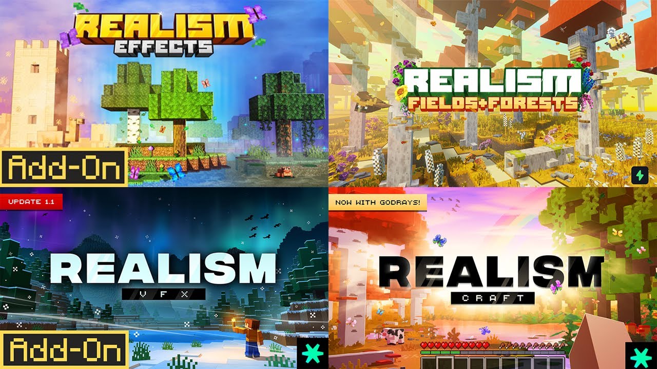 Best Realism Packs 2025 - Minecraft Bedrock - YouTube
