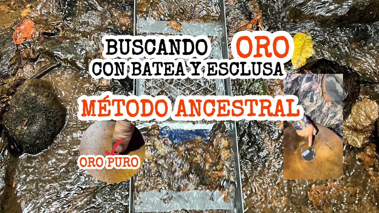 Buscando ORO con BATEA y EXCLUSA - YouTube