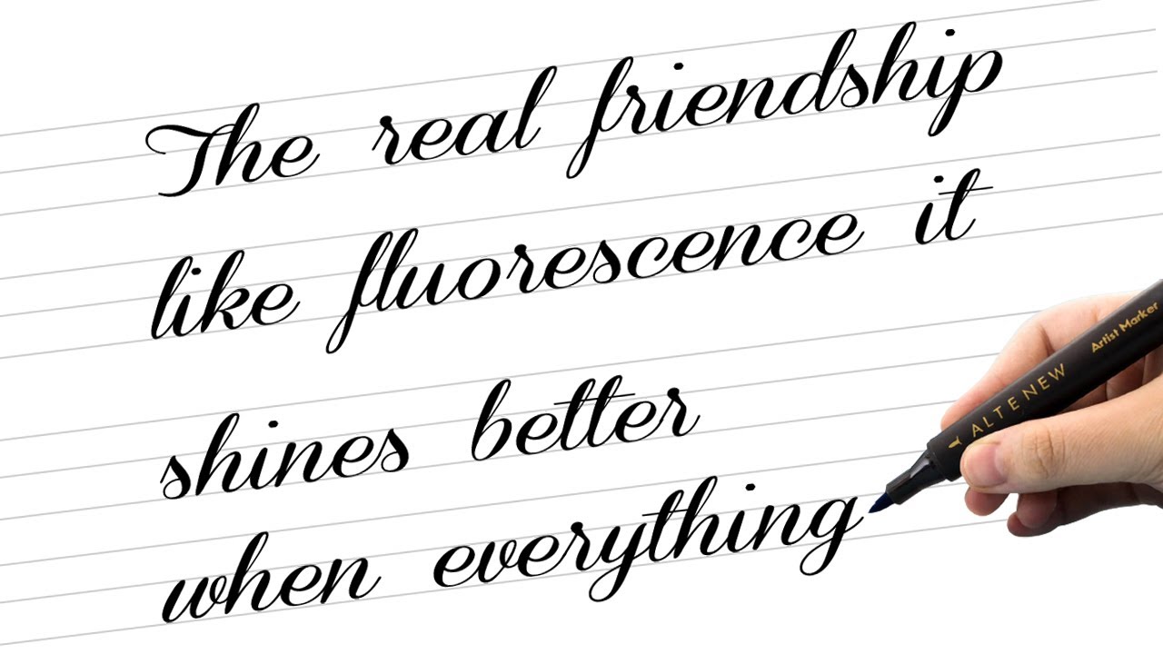 english handwriting styles | english calligraphy tutorial | by drawing ...