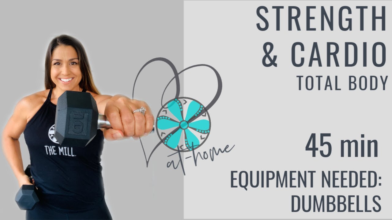 Power 45 Strength & Cardio HIIT [45 min dumbell workout HIIT] - YouTube