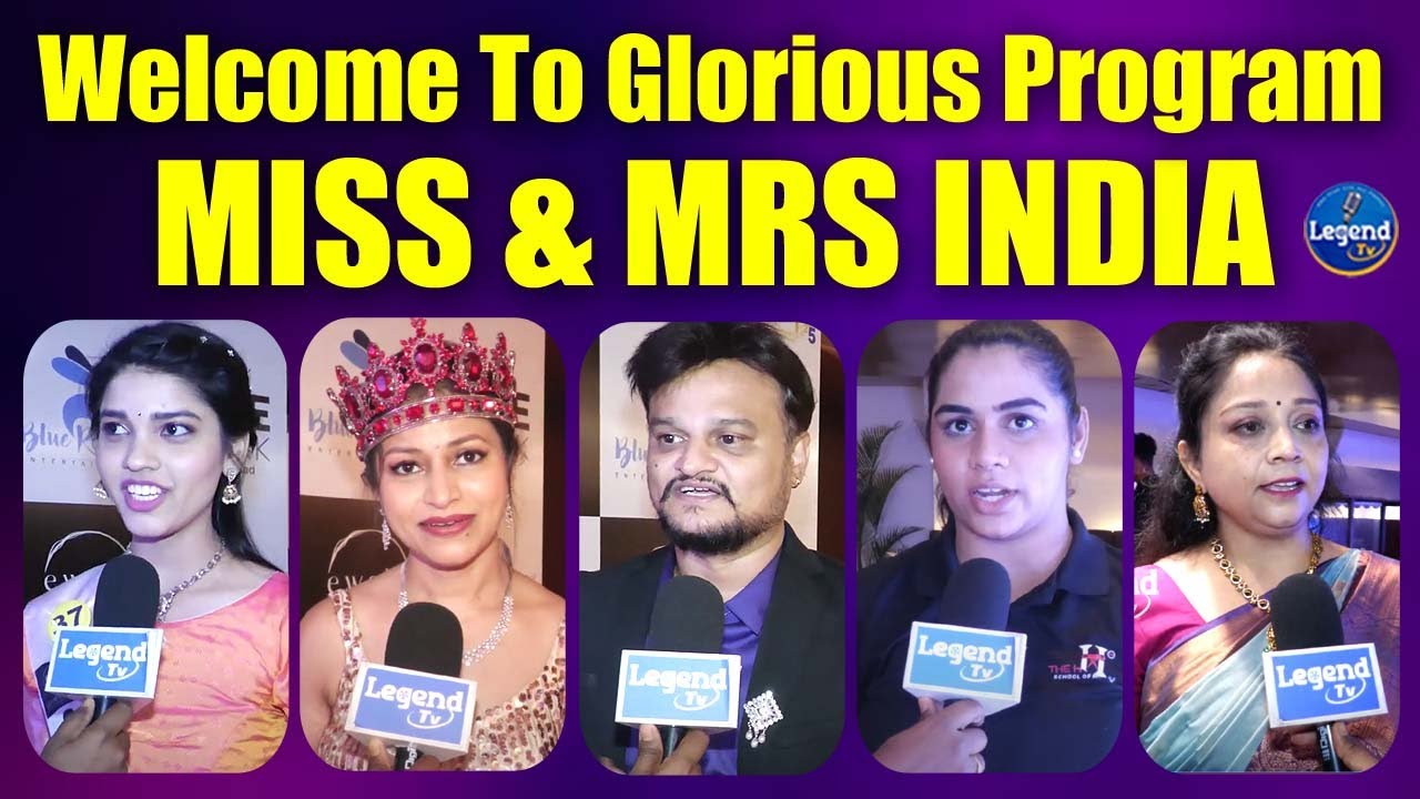 Glorious Miss And Mrs India Program || Hyderabad || @LegendTvTelugu1 ...