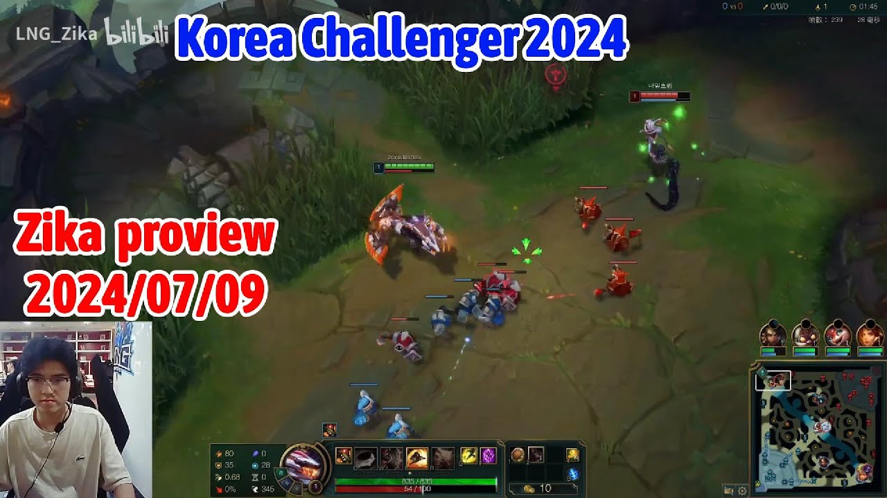 Zika proview 2024/07/09 renekton ryze Korea challenger | LNG Zika第一视角 ...