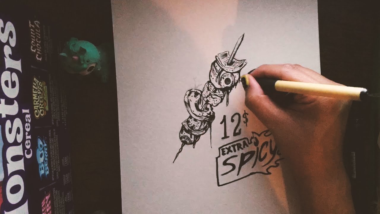 Inktober 2023 - 12. Spicy - YouTube