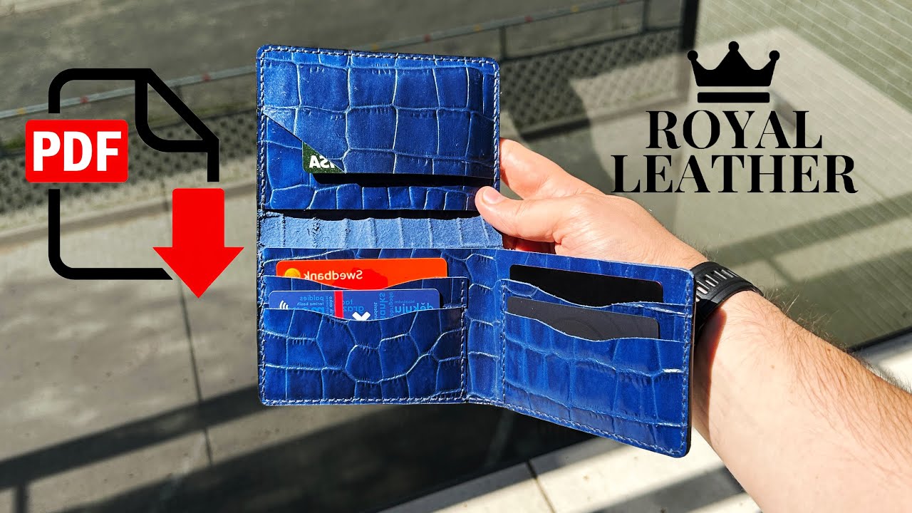 Leather Trifold Wallet DIY - Tutorial and Pattern Download - YouTube