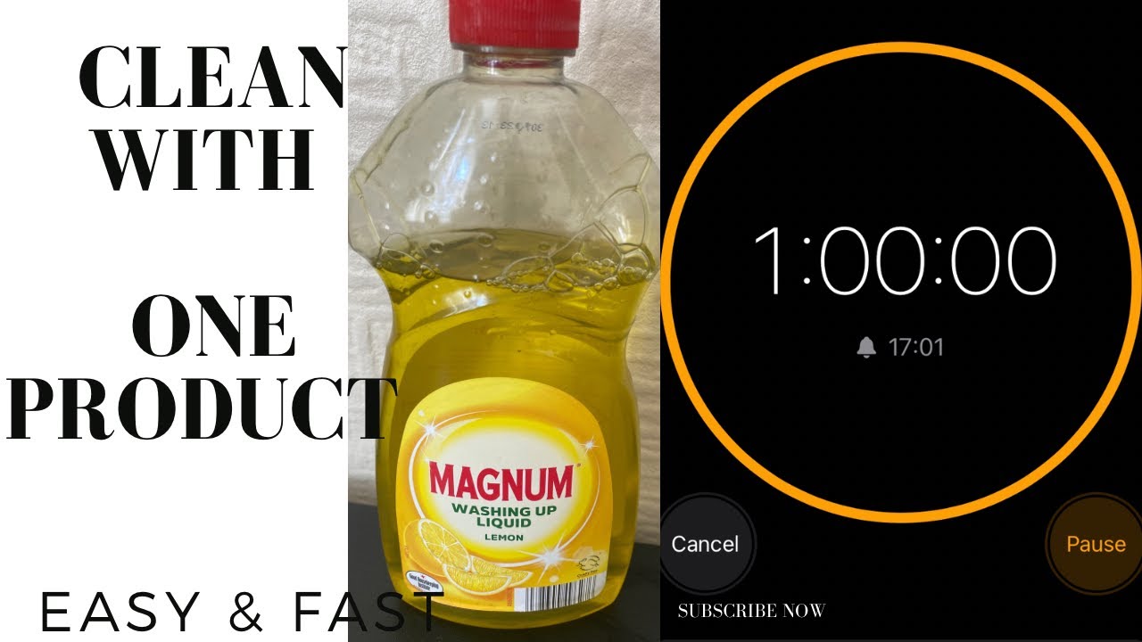 1 HOUR 1 PRODUCT CLEANING MOTIVATION | HOW MUCH CAN I CLEAN IN AN HOUR ...