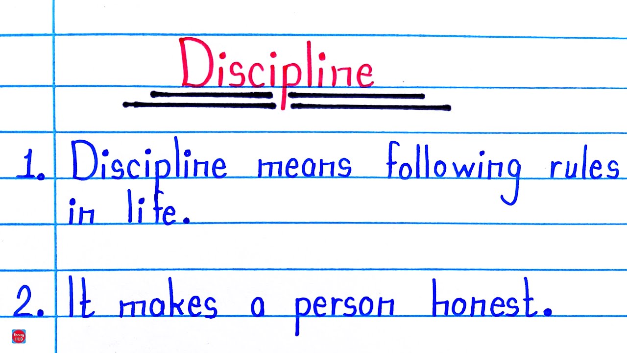 10 Lines on Discipline in English | Importance of Discipline | Easy ...