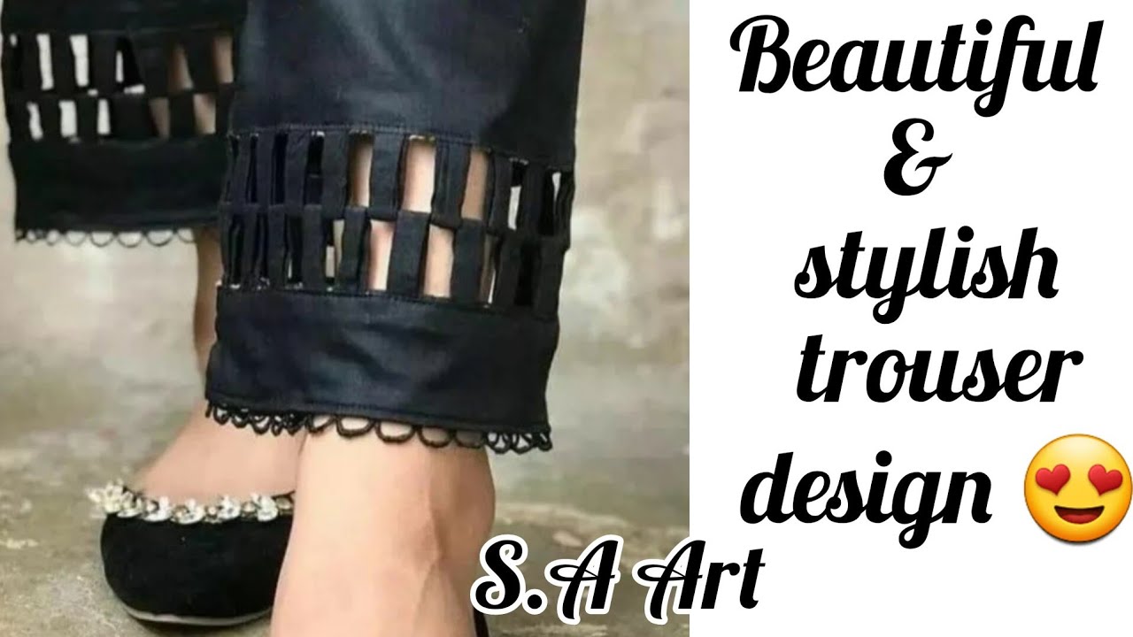 Very beautiful stylish trouser design |Latest straight pant design by S ...