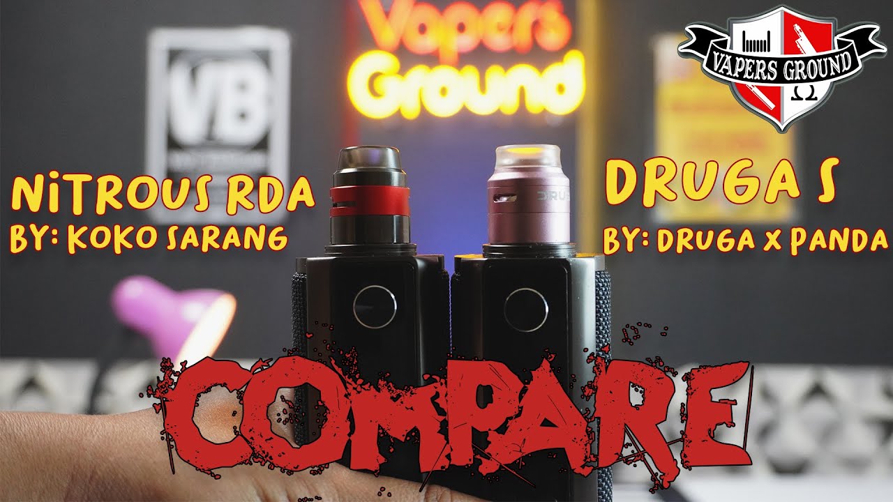 Compare Single Coil RDA Nitrous RDA X Druga Panda Edition - YouTube