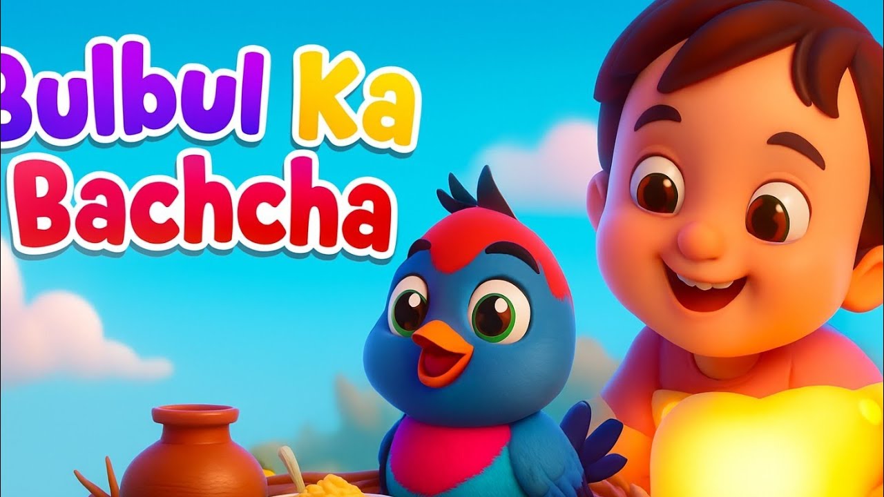 “Bulbul Ka Bachcha | Popular Urdu Nursery Rhyme | 3D Animated Kids Poem ...