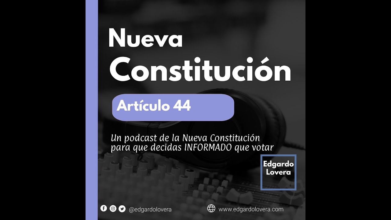 Artículo 44 de la Nueva Constitución de Chile - salud - YouTube