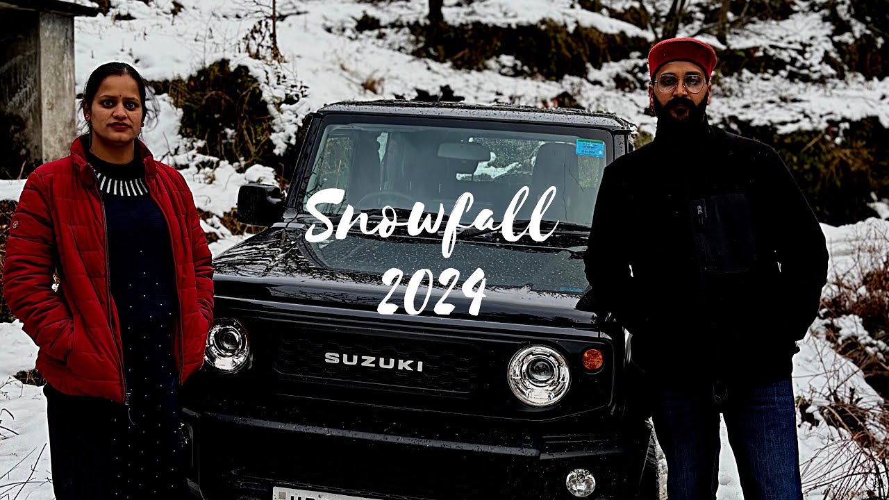 Driving In snow | Snowfall 2024 | Snowfall mandi | Manali - YouTube