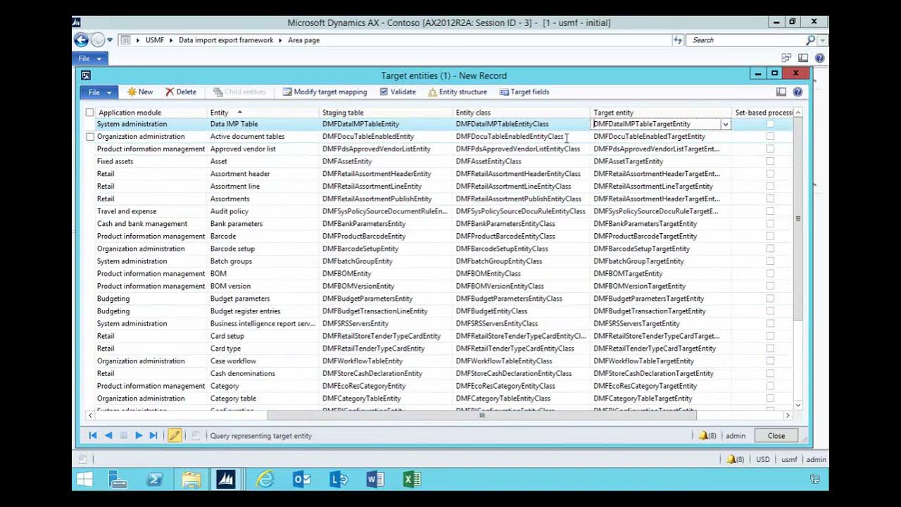 Data Migration Framework Overview | AX 2012 | Dynamics 365 - YouTube
