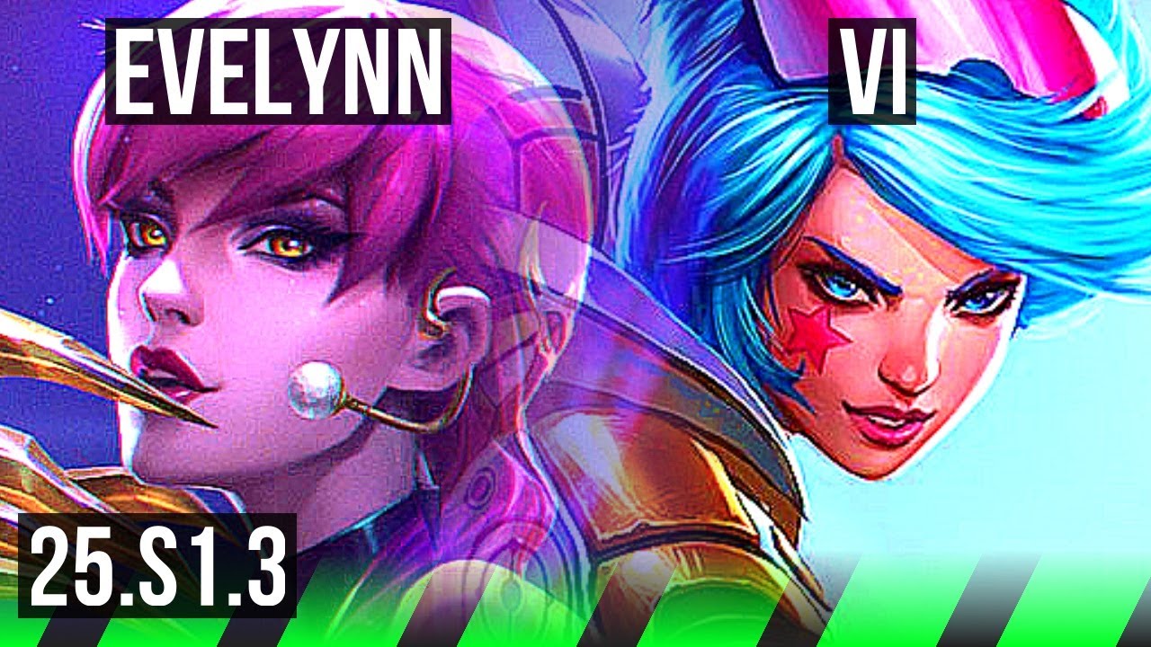 EVELYNN vs VI (JGL) | Rank 3 Eve, 13/2/2, Legendary | KR Challenger ...