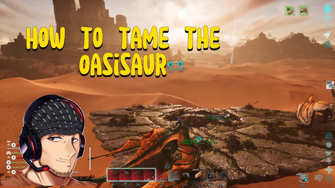 How to tame Oasisaur on Ark #arksurvivalascended - YouTube