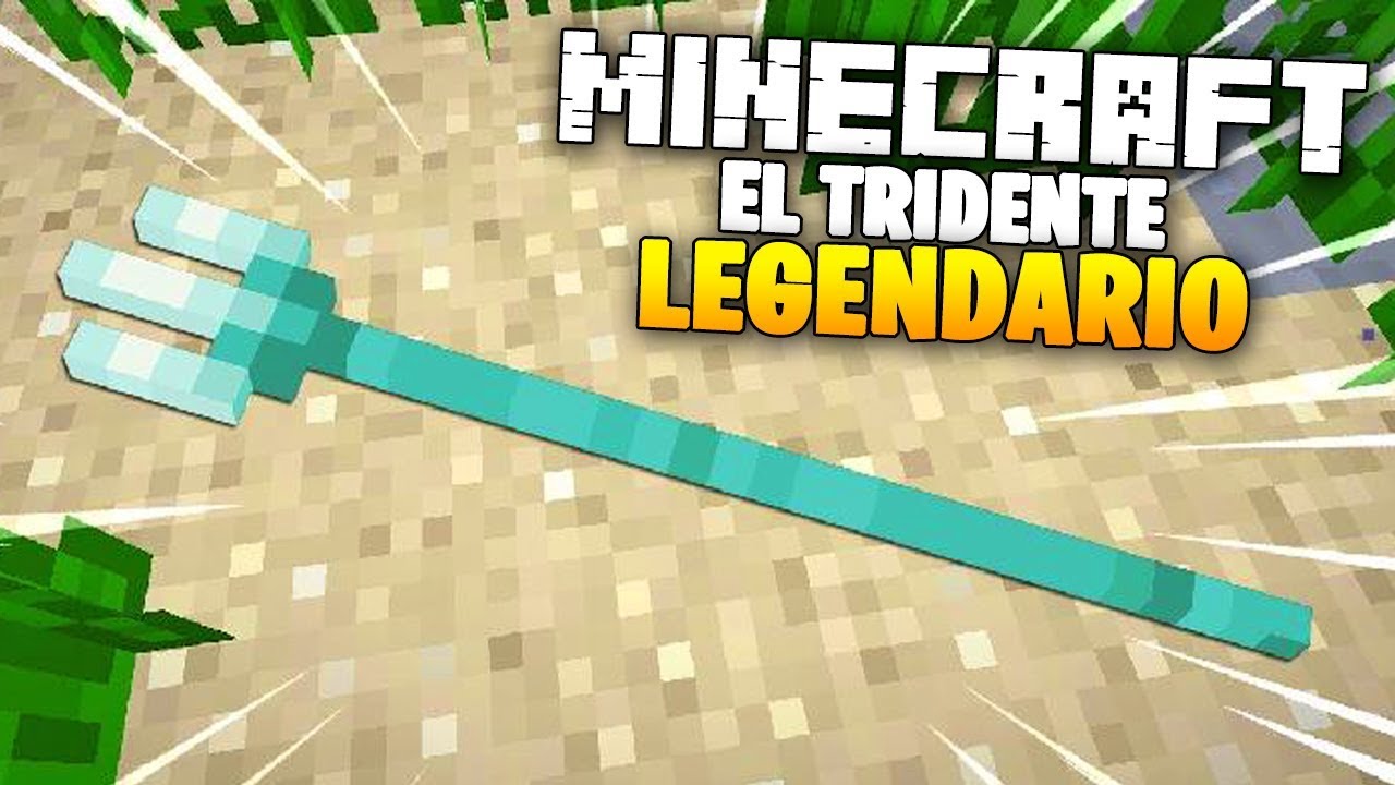 He Conseguido el TRIDENTE LEGENDARIO de MINECRAFT - YouTube