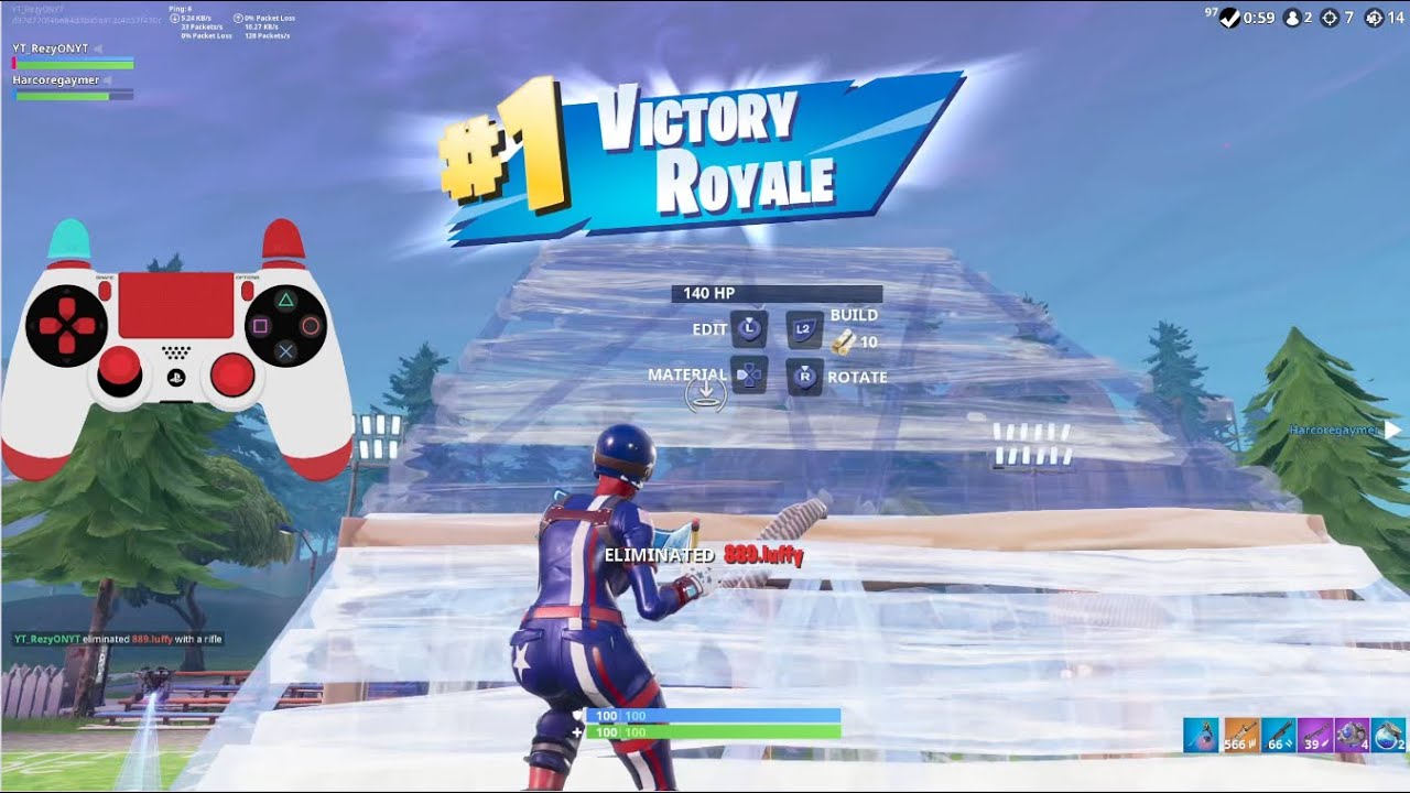 Fortnite Chapter 1 Season 7 Win Duos 9 Kills (EZFN) - YouTube