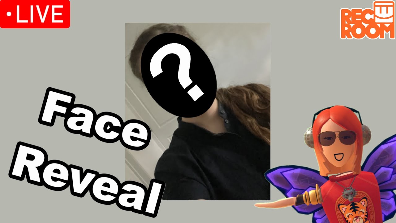 Face Reveal + Rec Room Livestream! - YouTube