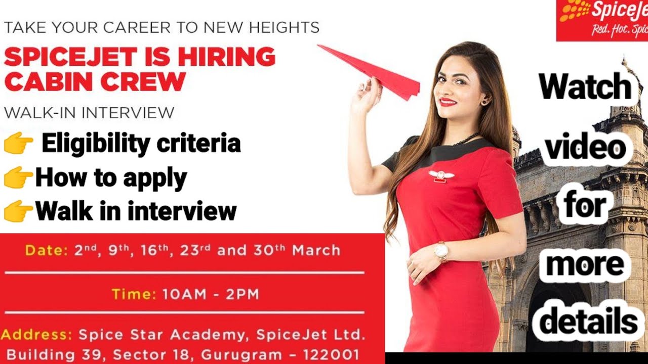 Spicejet hiring cabin crew| Spicestar academy interview|#Spicejet cabin ...