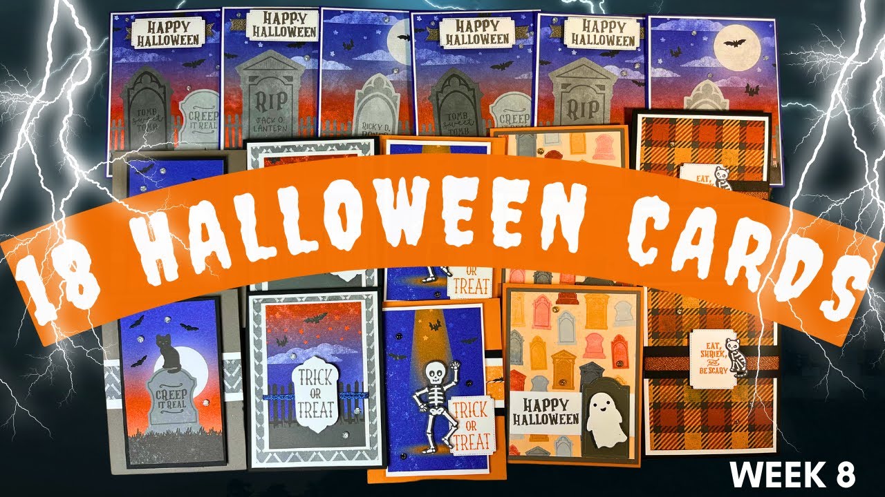 18 Easy Halloween Cards Using Patterned Papers and Simple Stamping ...