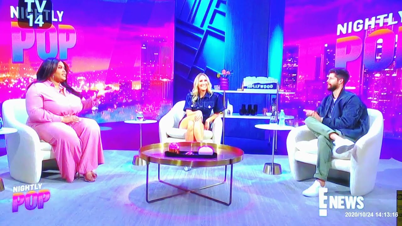 Nikki Glaser Legs in a Denim Mini Dress on E- Channel Nightly Pop ...