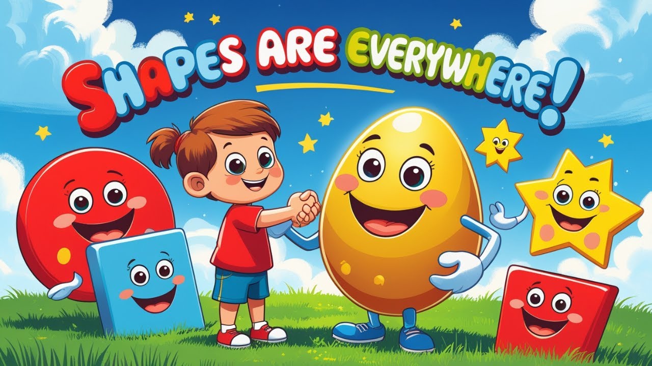 Shapes are everywhere | shapes song | nursery rhymes and preschool song ...