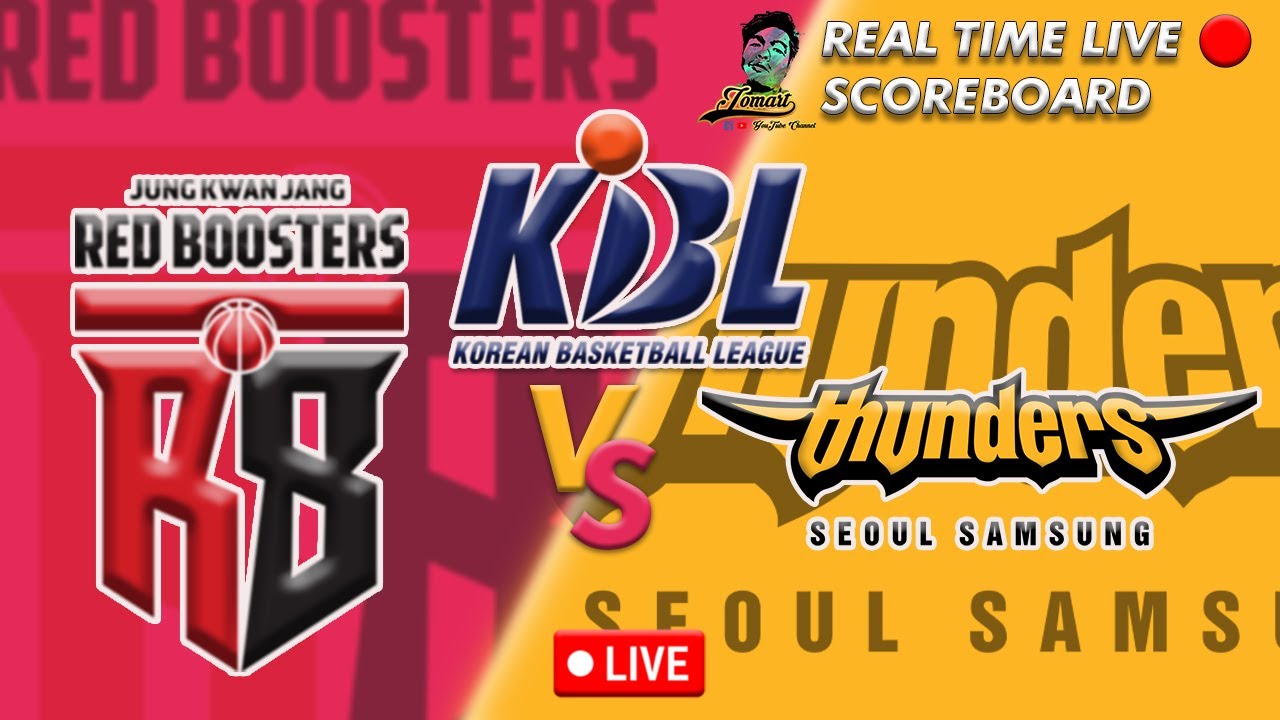 🔴KBL LIVE JUNGKWANJANG REDBOOSTERS VS SEOUL SAMSUNG THUNDERS KOREAN ...