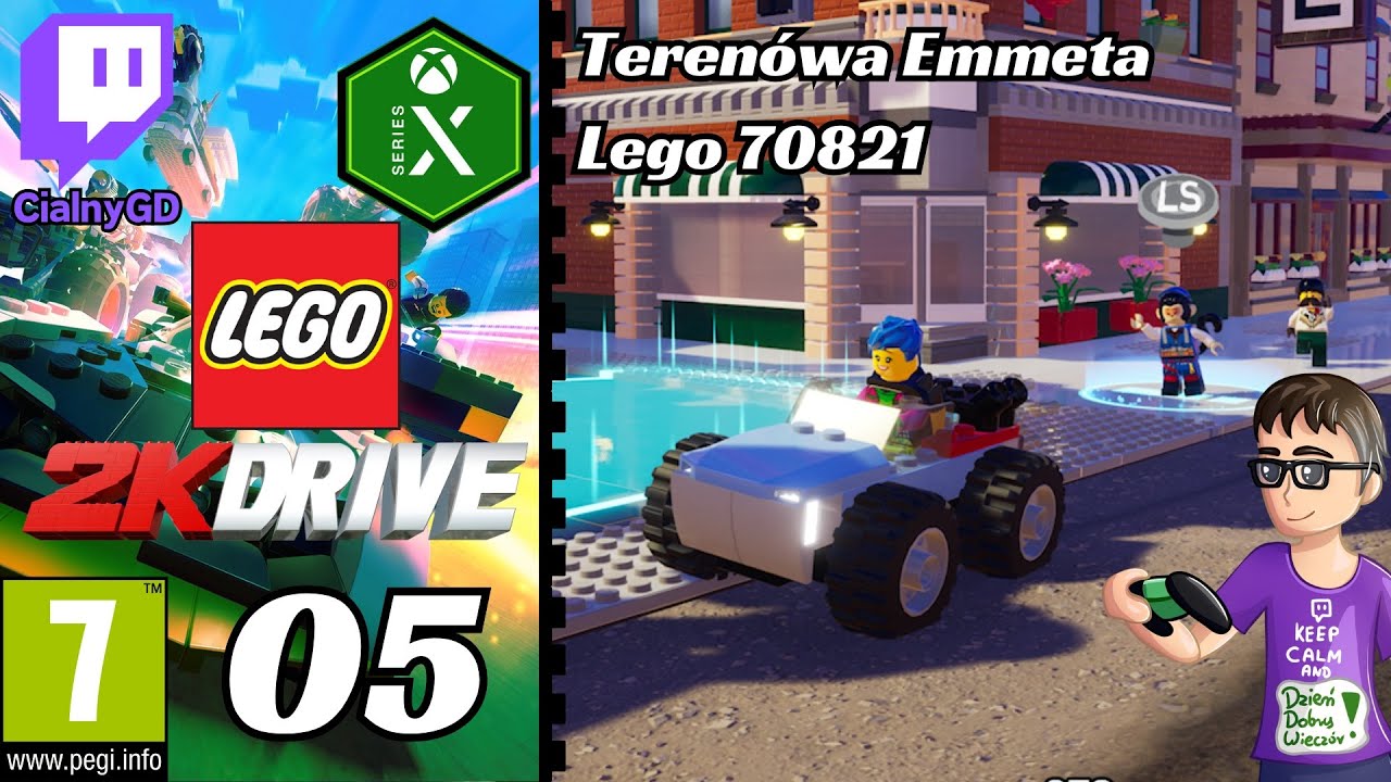 LEGO 2K Drive PL 05: Budowanie: Terenówka Emmeta - Lego 70821 - YouTube