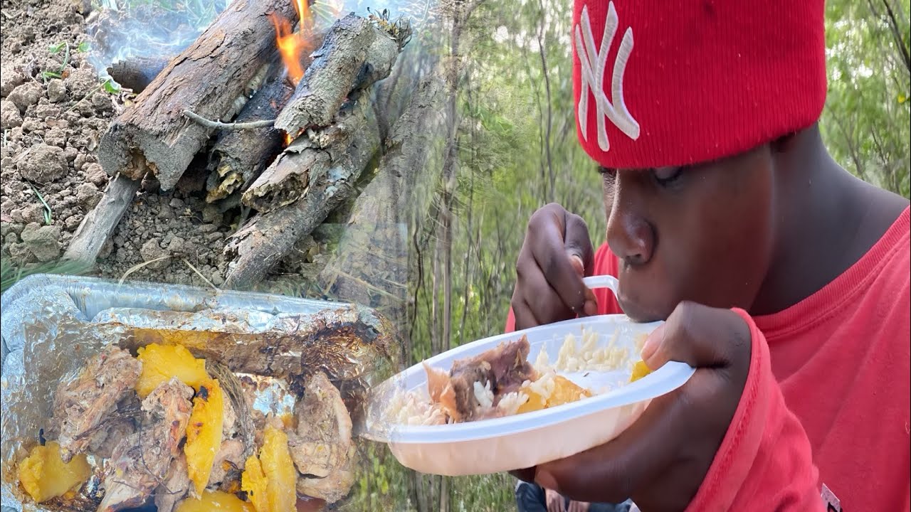 PINEAPPLE ROAST CHICKEN UNDERGROUND with SEASON RICE Epic - YouTube