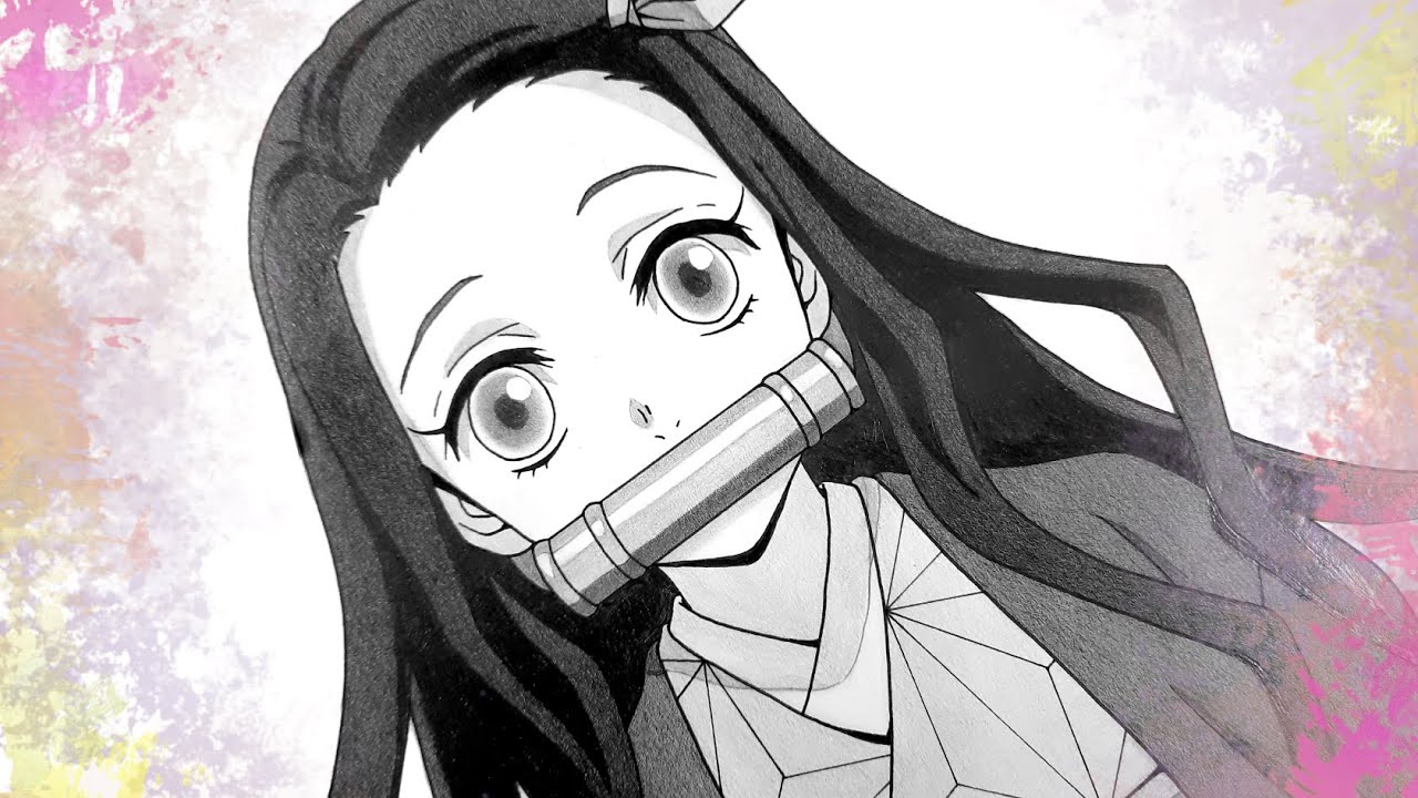 How to draw Nezuko Kamado | Demon Slayer | Step by step Tutorial - YouTube
