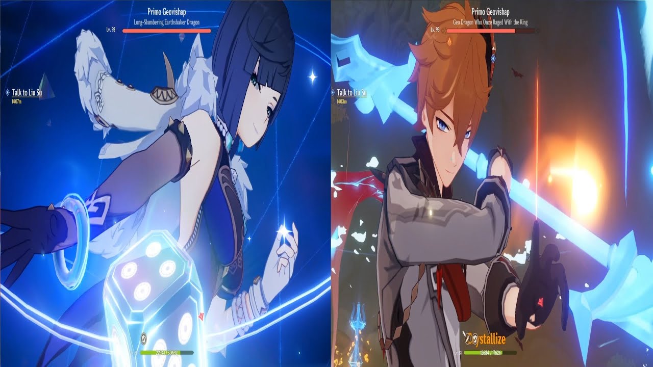 C0 Yelan vs C1 Childe Tartaglia Damage Comparison Genshin Impact Patch ...